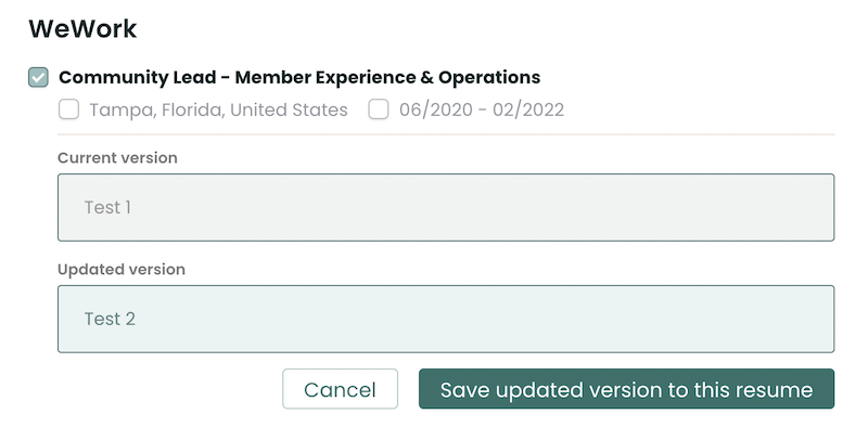 Manage Multiple Resumes with Teal's New Syncing Feature | Teal